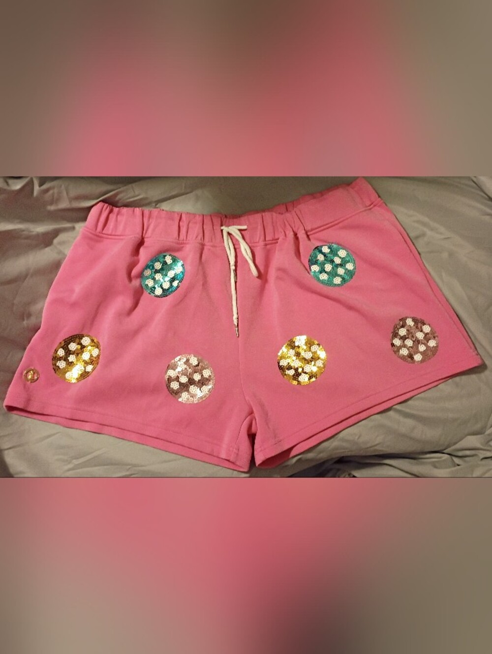 Simply Southern | Shorts | Pink And Blue And Yellow Sequin Pickleball ...